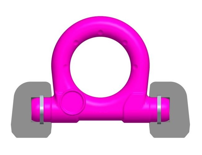 Anneau de levage articulé à paliers à souder RUD VRBS-FIX avec cran de positionnement - Capacité ...