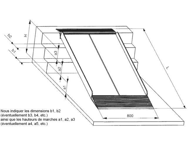 AOL-R - Rampe de chargement en aluminium avec rebords de 100 mm ...