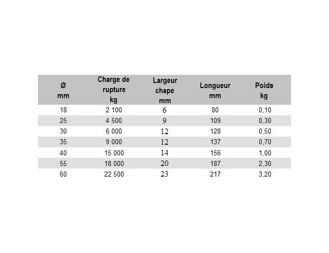 Emerillon de tirage aérien EBI sur roulement à billes - Ø 18 mm à 60 mm ...