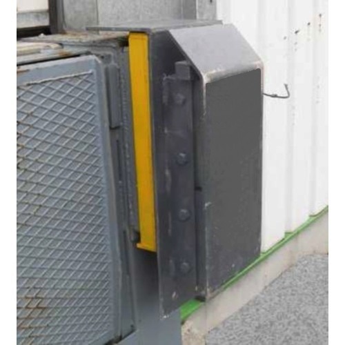 Jeu de 2 butoirs de quai acier 730x280x140 mm - Butoirs caoutchouc pour ...
