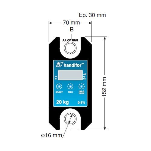 Mini peson électronique HANDIFOR - Capacité 20 kg à 200 kg ...