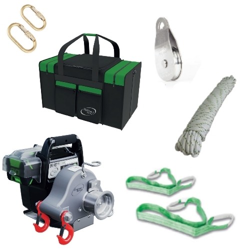 KIT avec accessoires PORTABLE WINCH PCW3000-LI-AIK (Sans batterie et ...