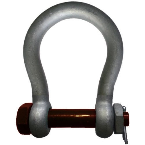 Manille LYRE H.R. avec axe boulonné passage LARGE - Capacité 4,75 t à ...