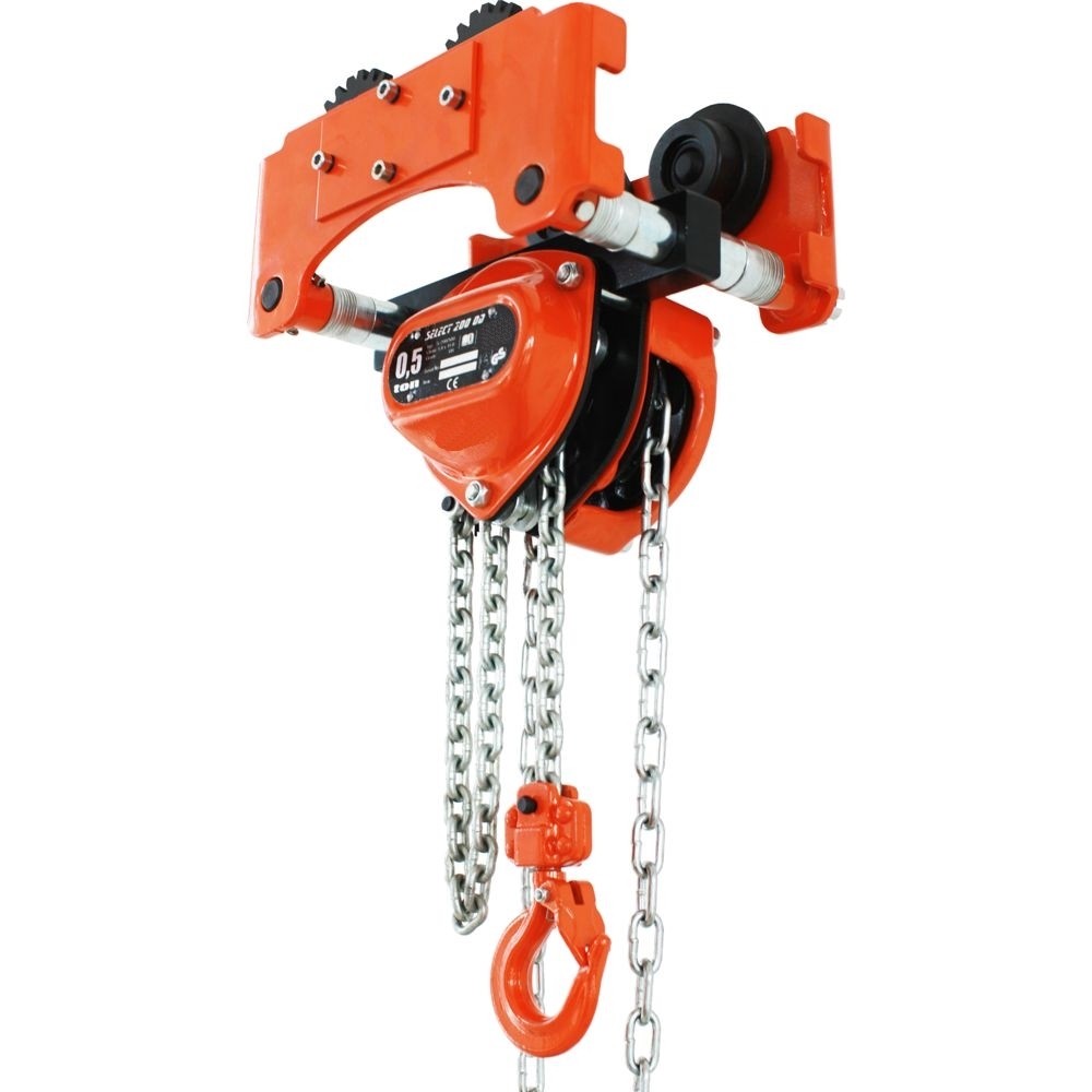 Palan manuel CSP à chaîne combiné avec chariot à direction par poussée ...